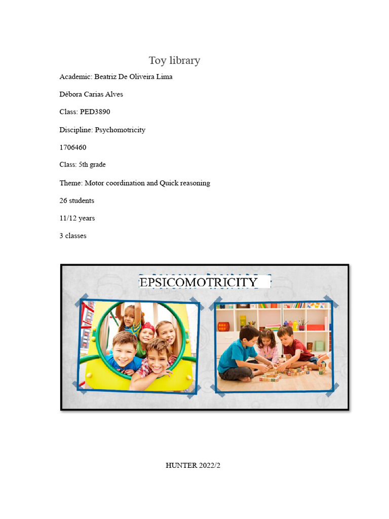 Enhancing Motor Coordination in Class | PDF | Literacy | Knowledge