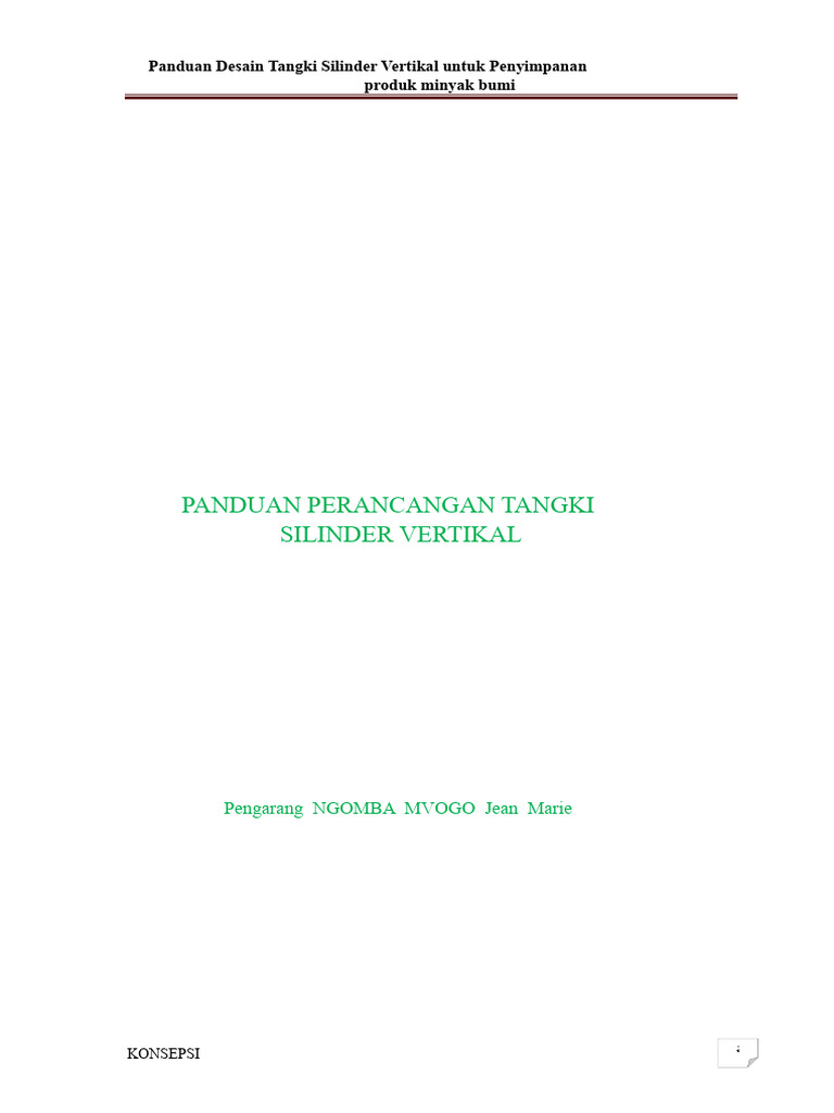 Panduan Desain Tangki Silindris Vertikal Sesuai CODRES | PDF