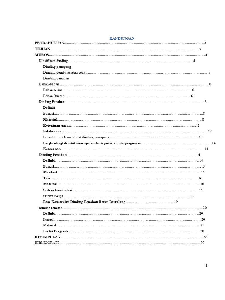 Jenis-jenis dinding | PDF