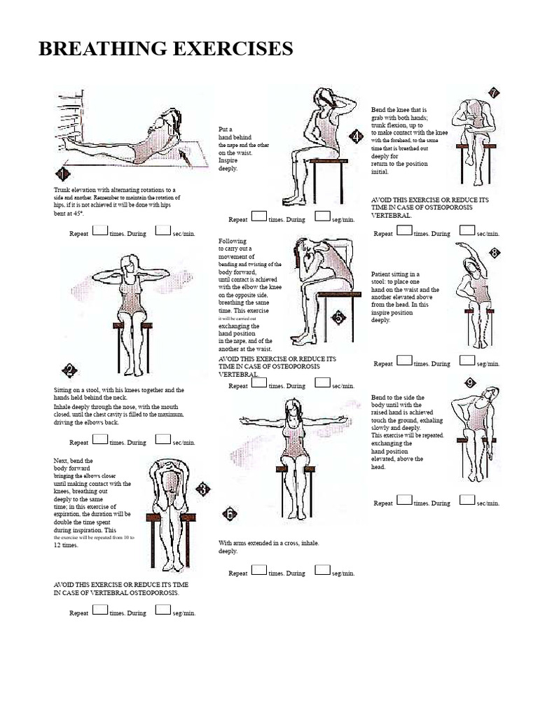 Respiratory Gymnastics Exercises | PDF | Breathing | Exhalation