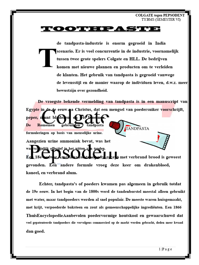 COLGATE Vs PEPSODENT | PDF