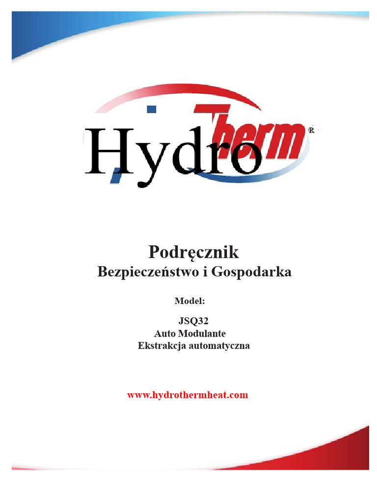 Hydrotherm ManualGrzejnikAutomatyczny | PDF