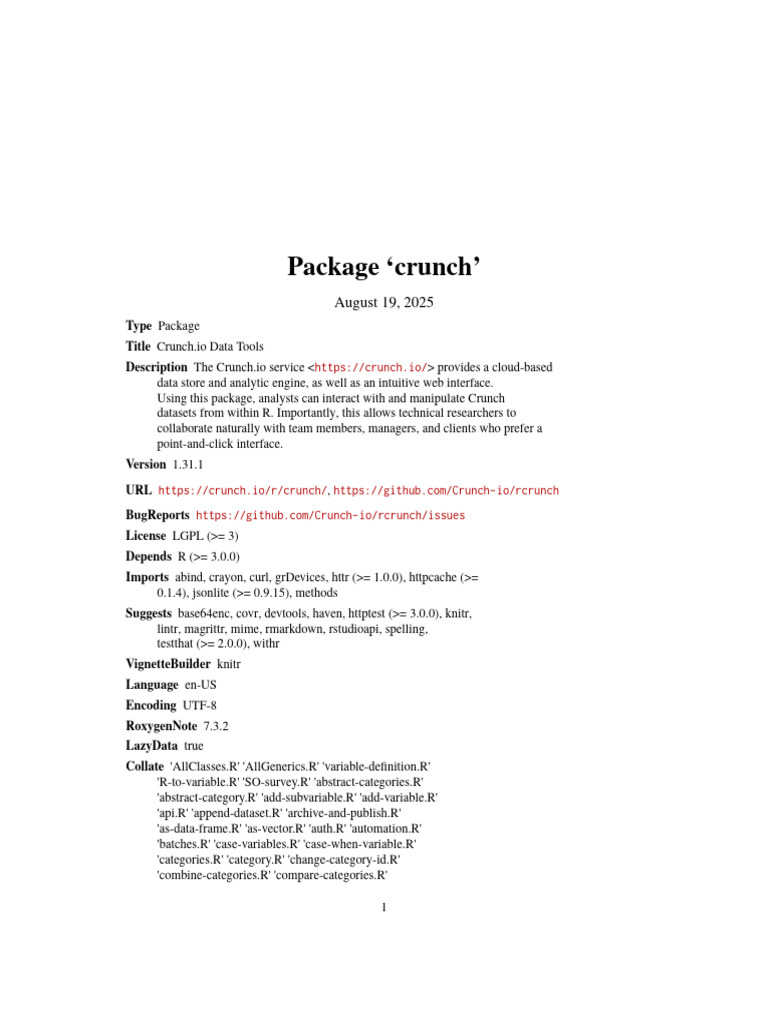 Crunch | PDF | Computing | Information Science