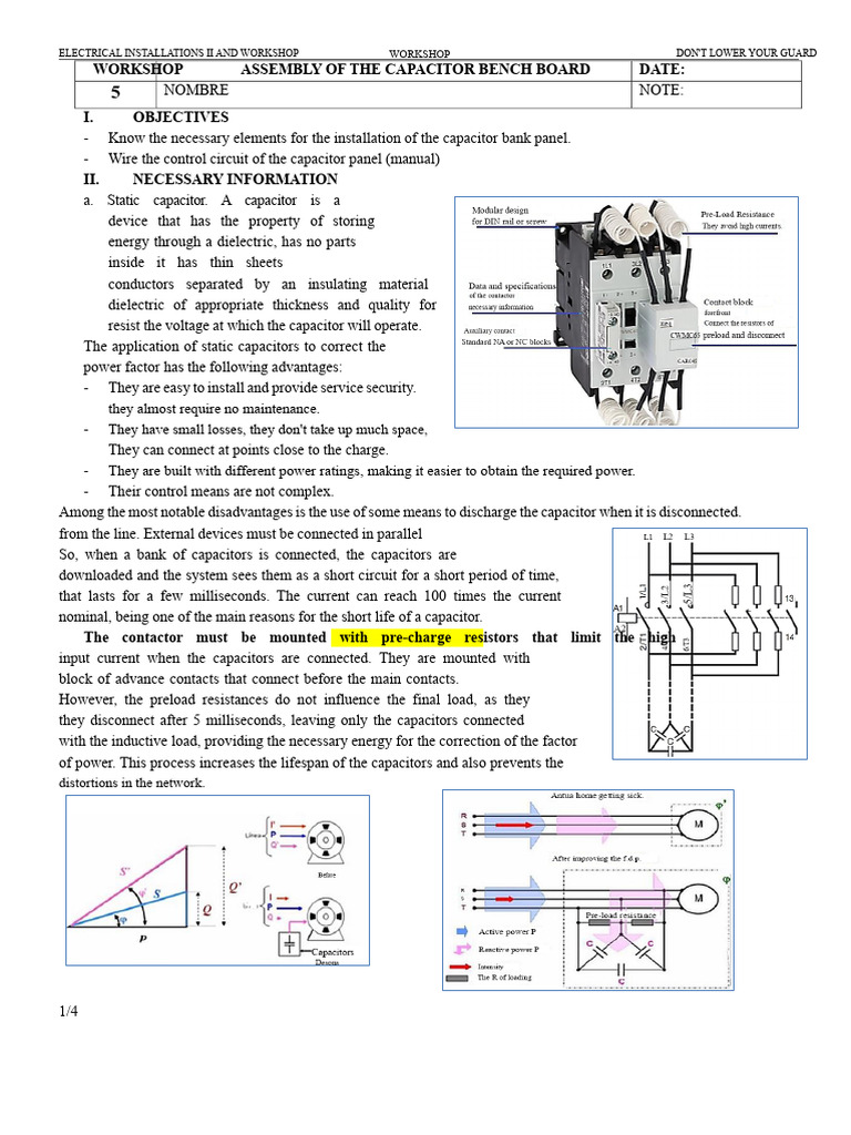 Capacitor Bank Installation Guide | PDF | Capacitor | Ac Power