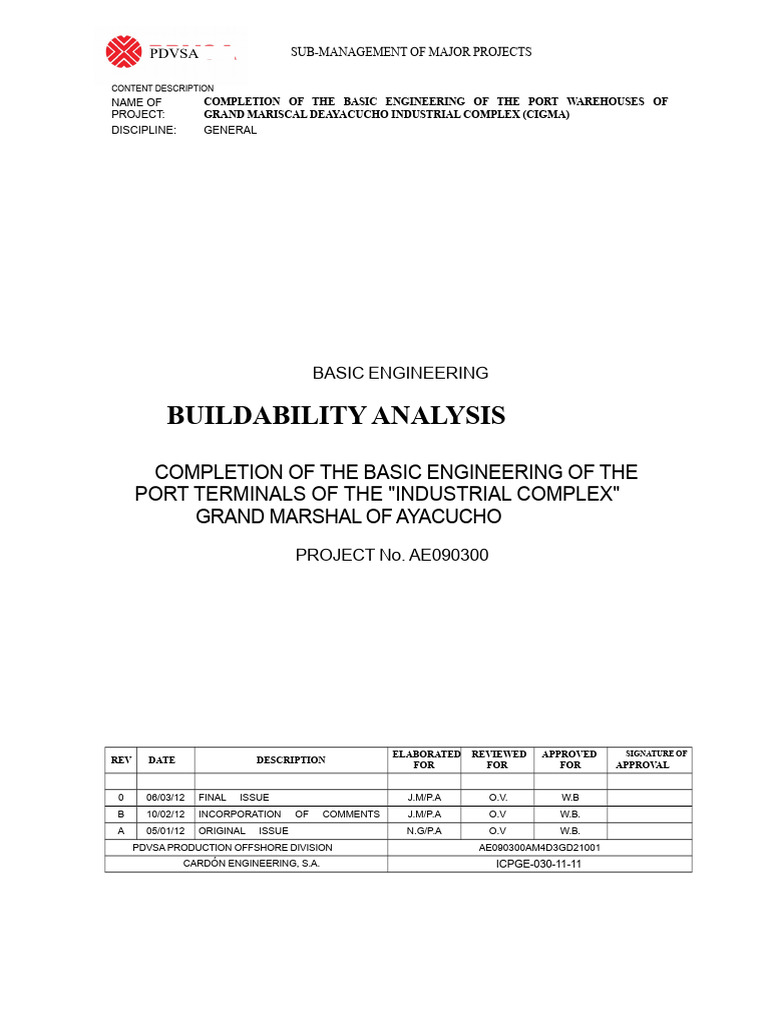 Gd21001 Constructability Analysis | PDF | Quality Assurance | Engineering