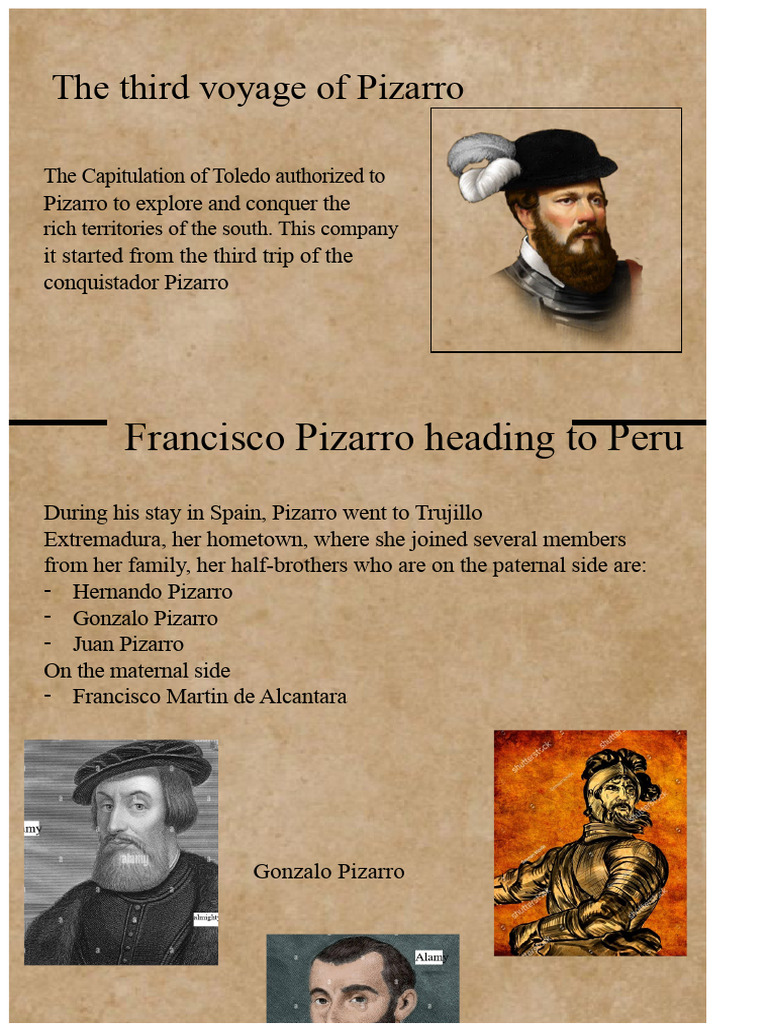 Tercer Viaje de Pizarro a Perú | PDF | Francisco Pizarro | Inca Empire