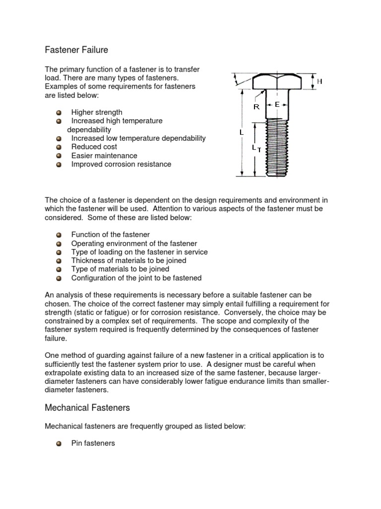 Fastener Failure | PDF