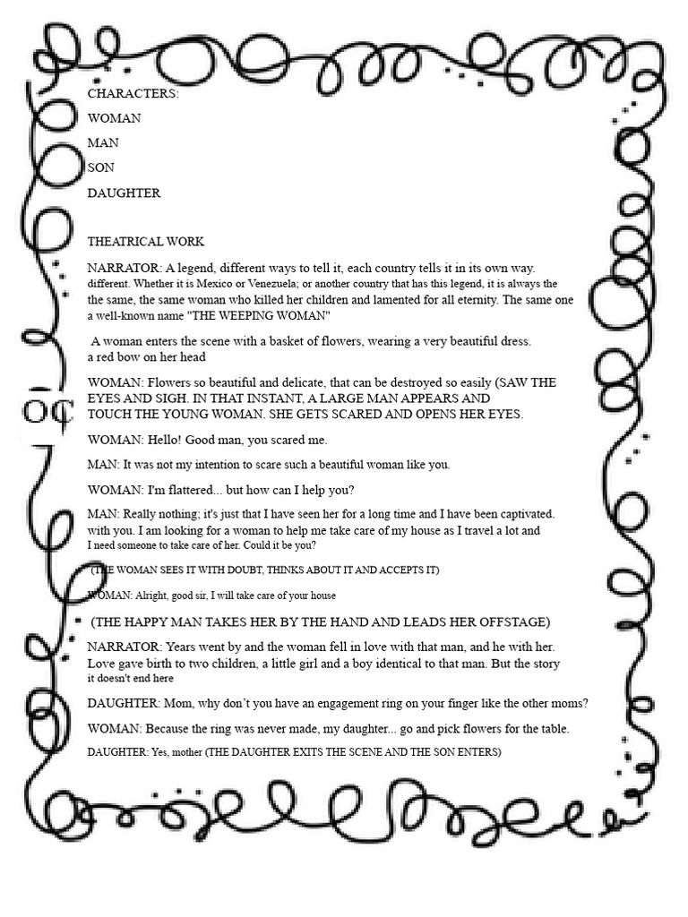 Characters of La Llorona | PDF