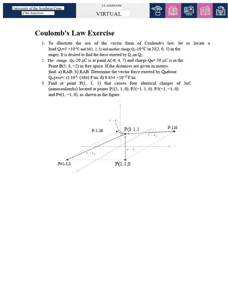Exercises 3 - Electrostatic Fields | PDF