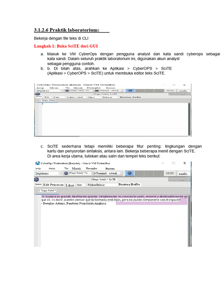 3.1.2.6 Praktik Laboratorium - Bekerja Dengan File Teks Di CLI | PDF
