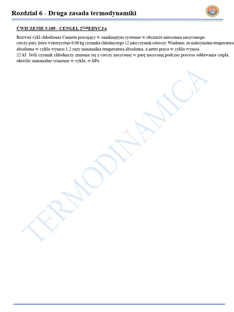 5.109 I 5.107 Druga Zasada (Kopalnia) | PDF