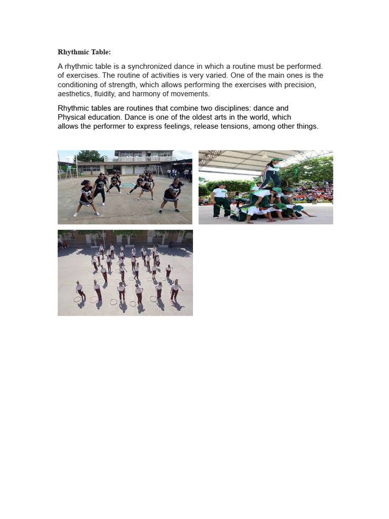 Rhythmic Table | PDF