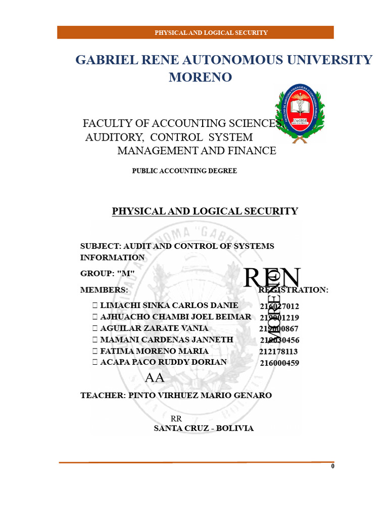 Logical and Physical Security Audit. | PDF | Security | Computer Security