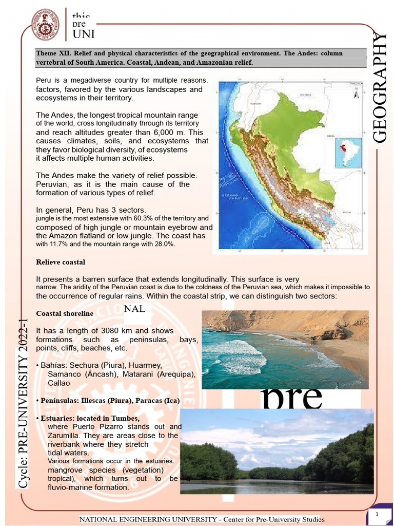 geography 12 | PDF | Andes | Peru
