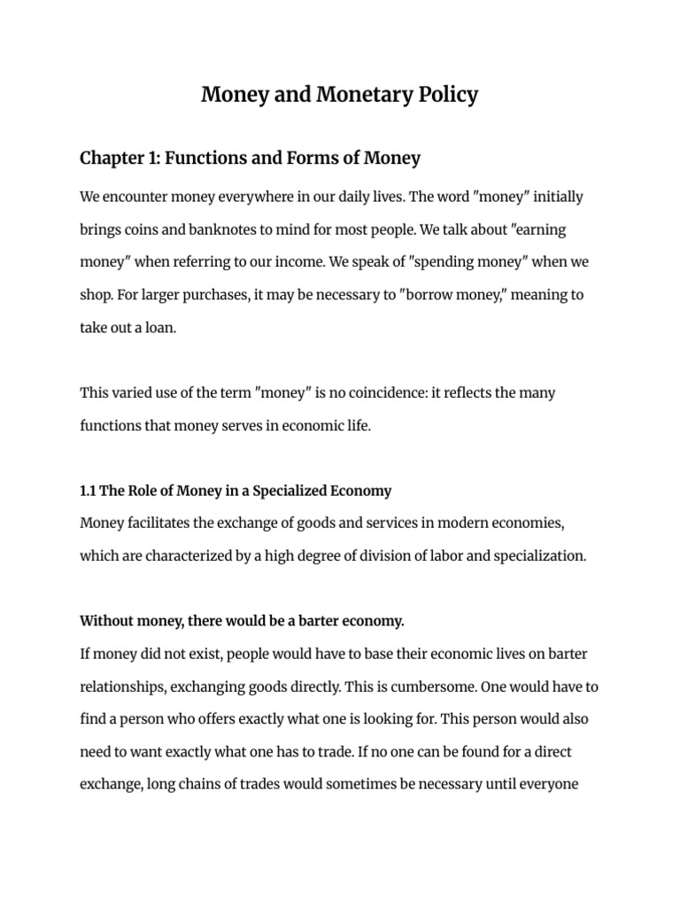 Money and Monetary Policy | PDF | Money | Banks