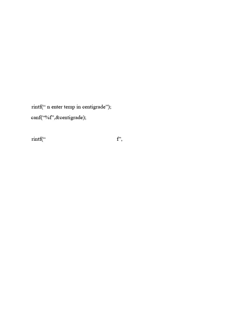 MG C Lab Excercise | PDF | Integer (Computer Science) | Fahrenheit