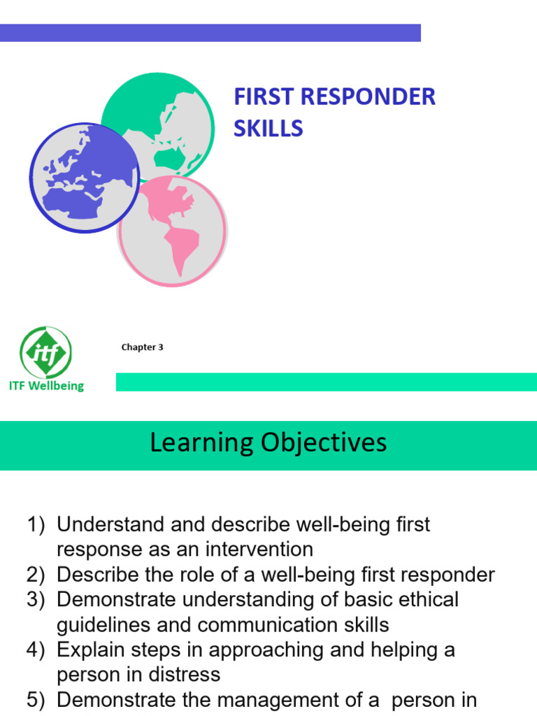 First Responder Skills | PDF | Well Being | Mental Health