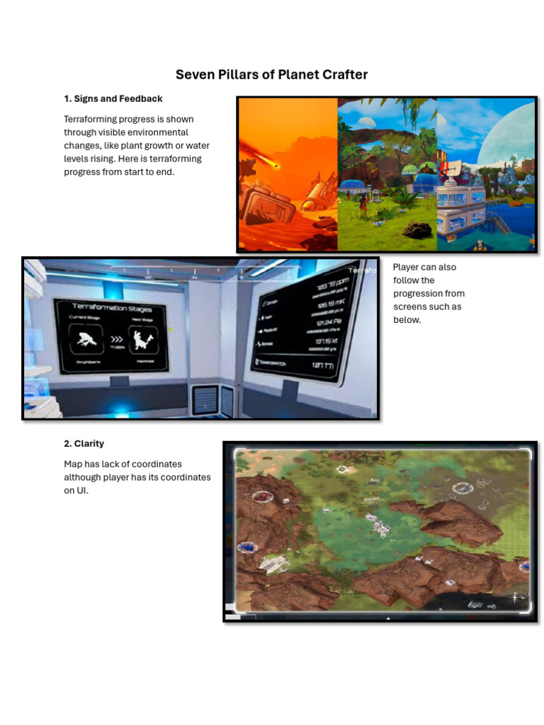 Enhanced Analysis of The Planet Crafter Through UX Pillars-Output | PDF