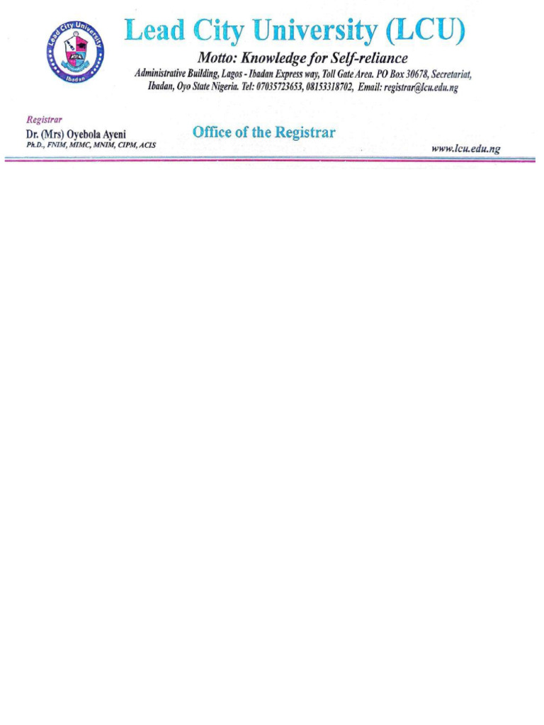 Letter Head Leadcity | PDF