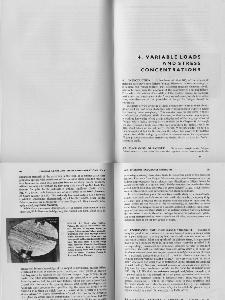 4 Variable Loads and Stress Concentrations | PDF