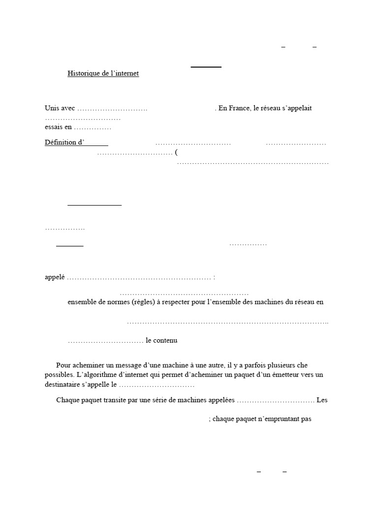 Cours SNT : Introduction à Internet | PDF | Protocoles Internet | l ...