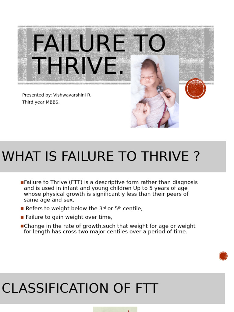 Failure To Thrive Pdf