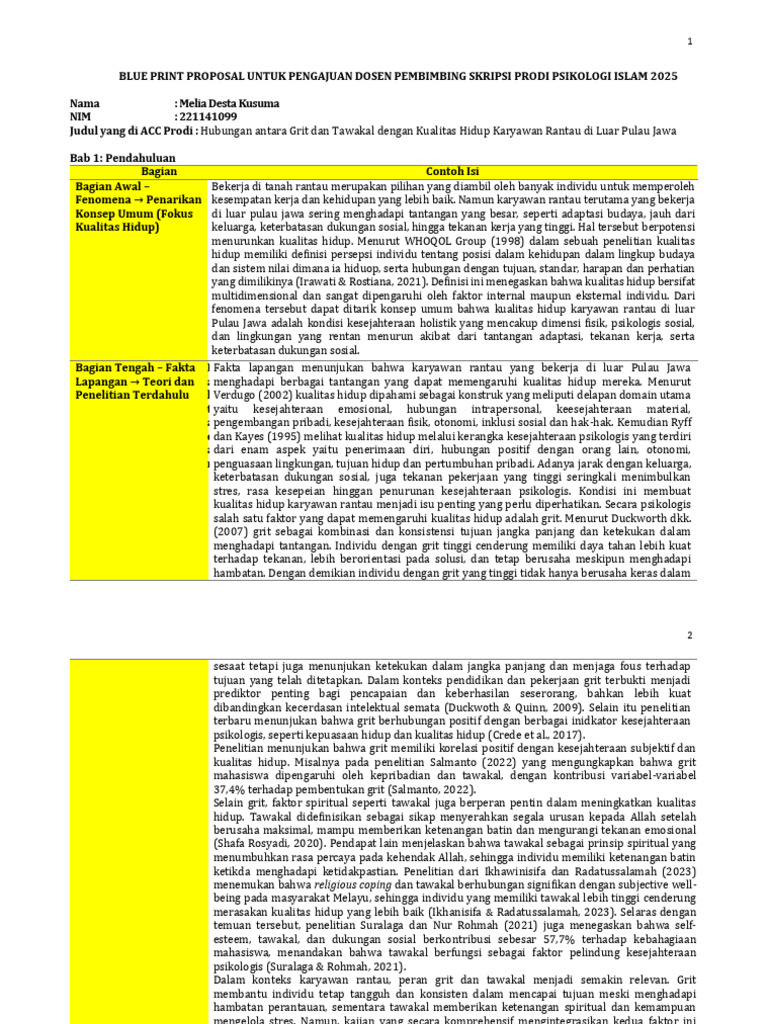 Blueprint Proposal Melia Desta_099 | PDF