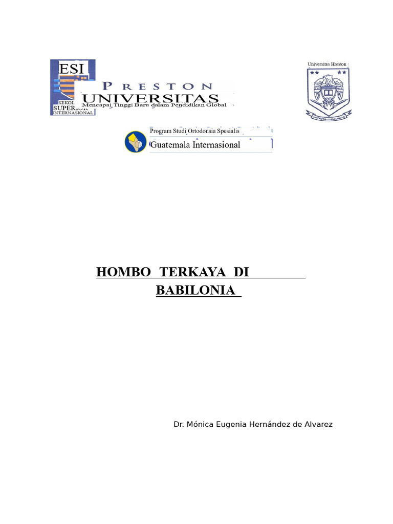 Orang Terkaya Di Babilonia | PDF