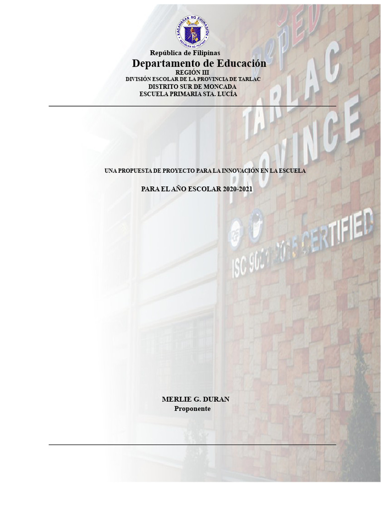 ESP_Innovación_MERLIE-Nuevo | PDF | Enseñando | Escuelas