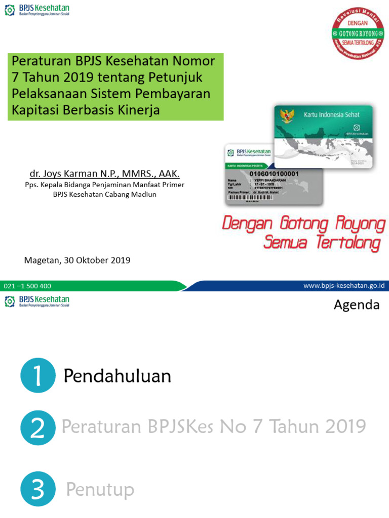 Peraturan BPJS Kesehatan No 7/2019 KBK | PDF