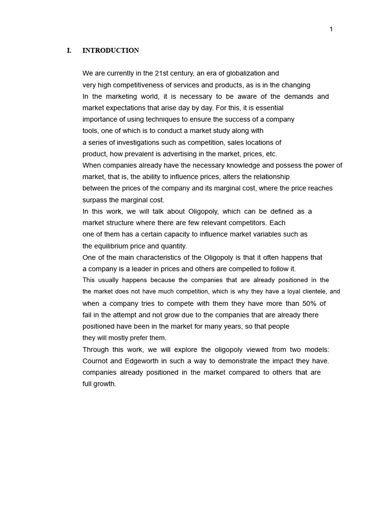 Oligopoly | PDF | Oligopoly | Market (Economics)