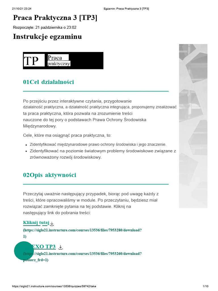 TP3 Środowiskowy 90% | PDF
