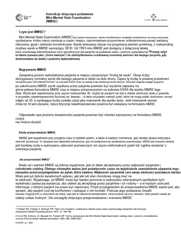 MMSE | PDF