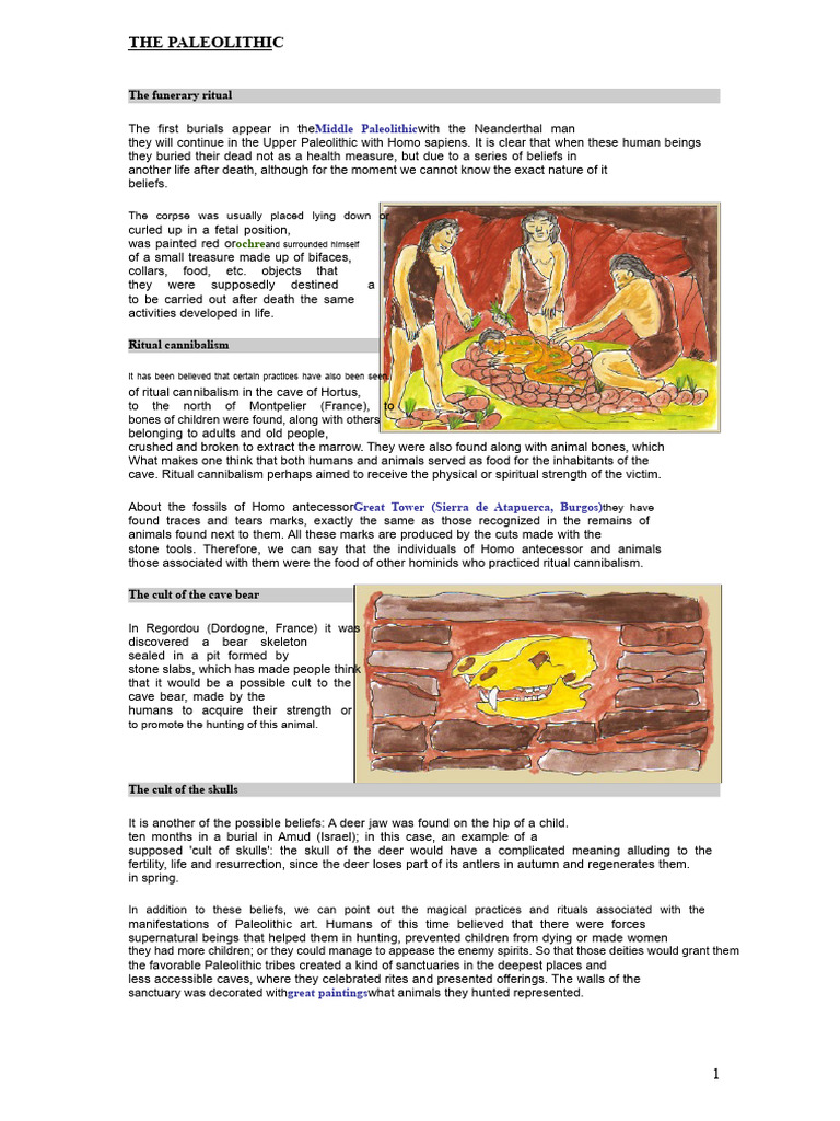 Paleolithic Funerary Rituals Explained | PDF | Funeral | Paleolithic