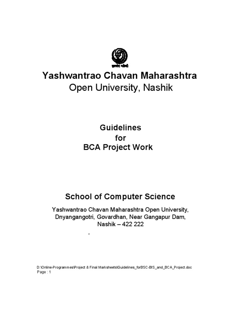 Guidelines BCA Project New | PDF | Typefaces | Times New Roman