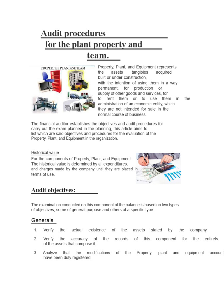 Audit Procedures for Fixed Assets | PDF | Audit | Fixed Asset
