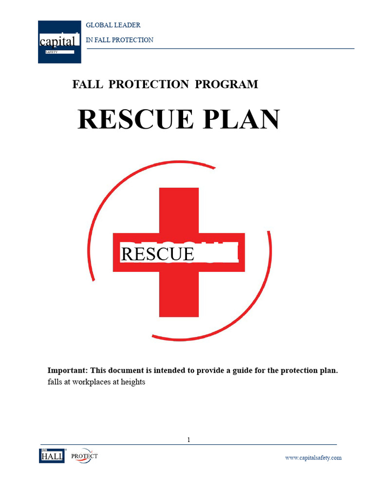 Fall Protection Rescue Plan Guide | PDF | Safety | Occupational Safety ...