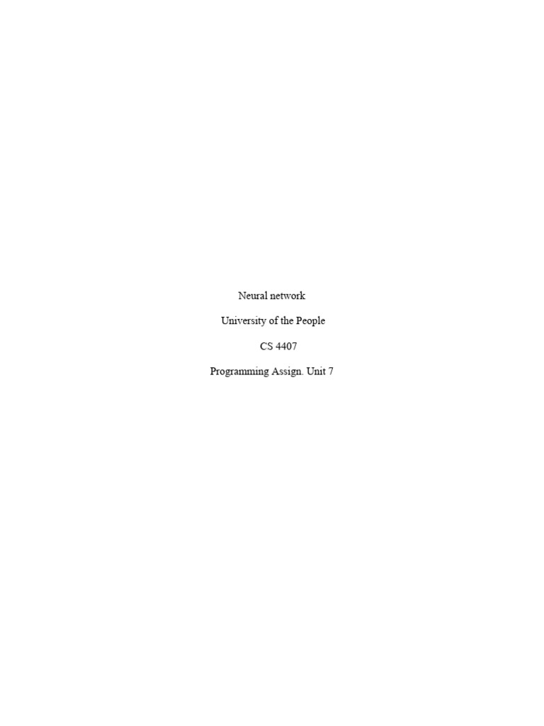 Programming Assign. Unit 7 | PDF | Learning | Cognition