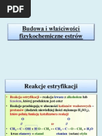 Estry - Budowa I Wlasciwosci | PDF
