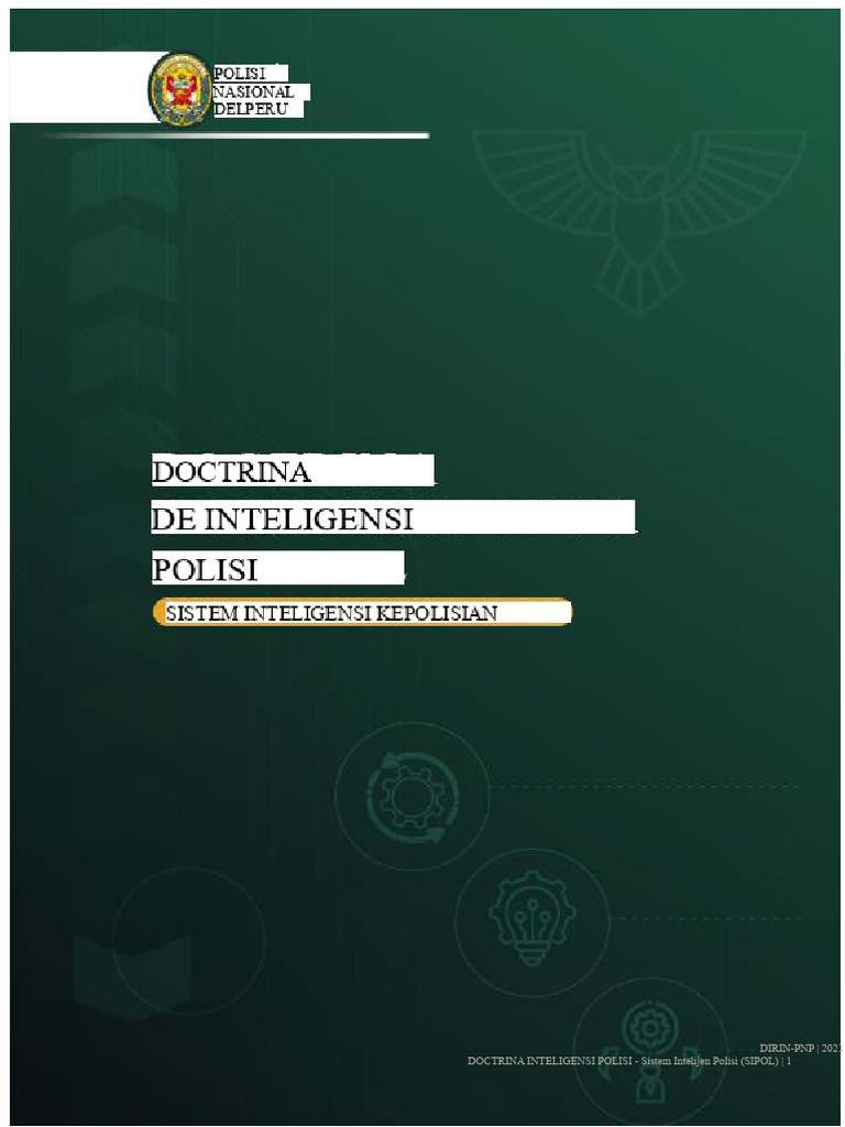 Doktrin Intelijen Polisi 2022 | PDF