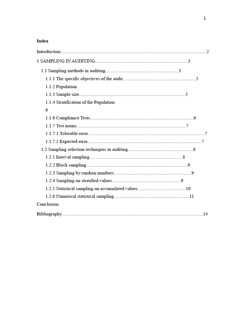Sampling in Auditing | PDF | Sampling (Statistics) | Audit