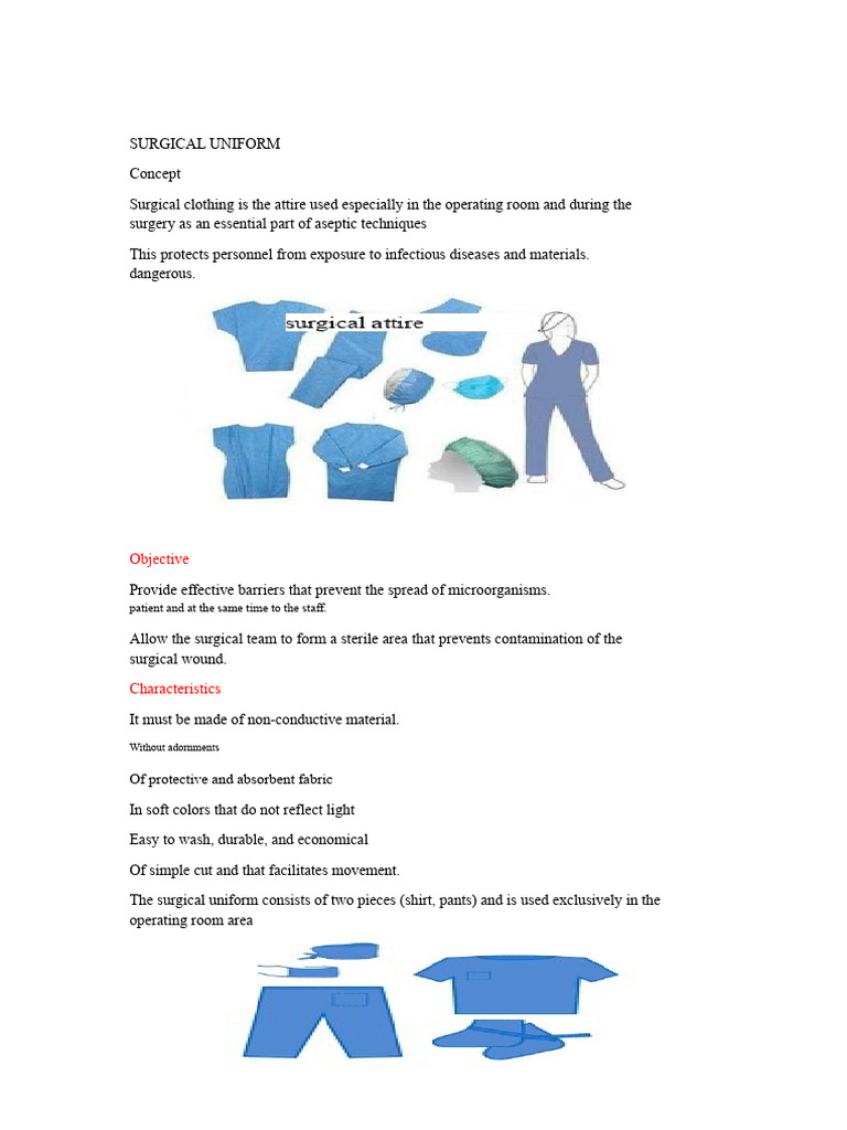 Essential Guide to Surgical Uniforms | PDF | Clothing | Fashion