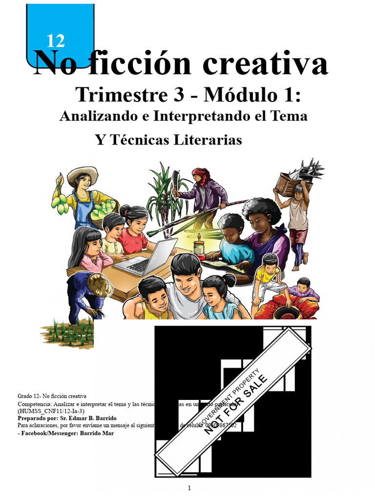 No Ficción Creativa Q3 M1 | PDF | Escritores | Ironía