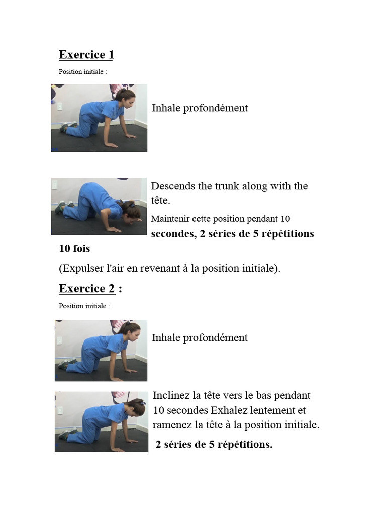 Exercices de Klapp - Scoliose | PDF