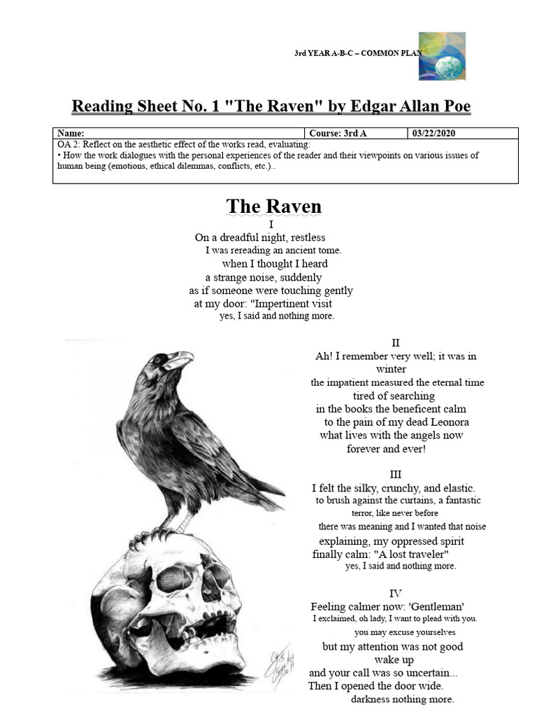 Analyzing "The Raven" by Poe | PDF | Edgar Allan Poe | The Raven