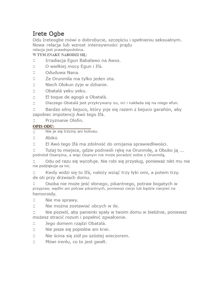 Irete Ogbe | PDF