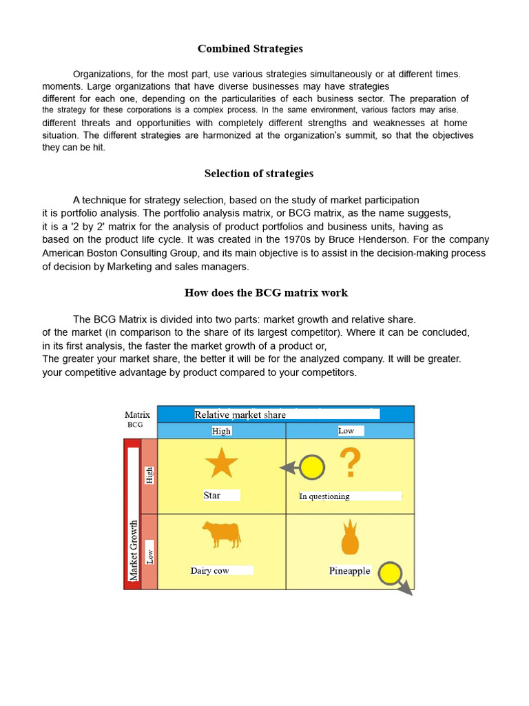 Combined Strategies and Strategy Selection | PDF | Economies | Business