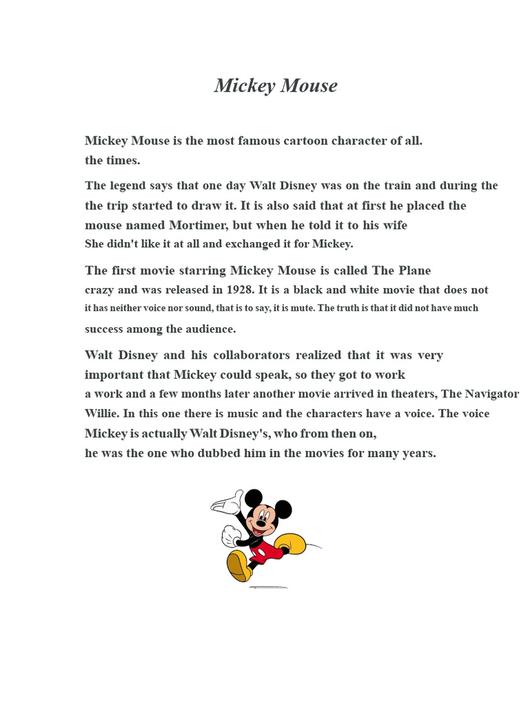 Mickey Mouse | PDF
