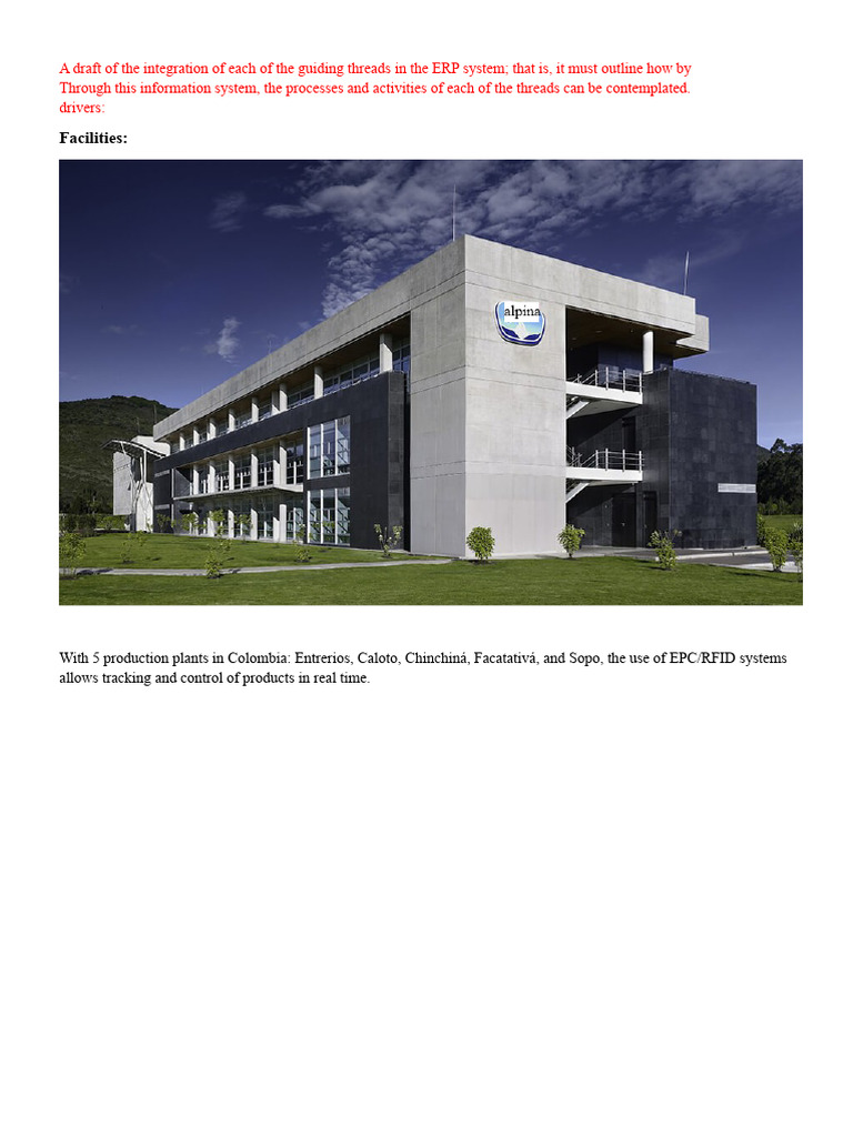 A Draft of ERP Integration Delivers 3 | PDF