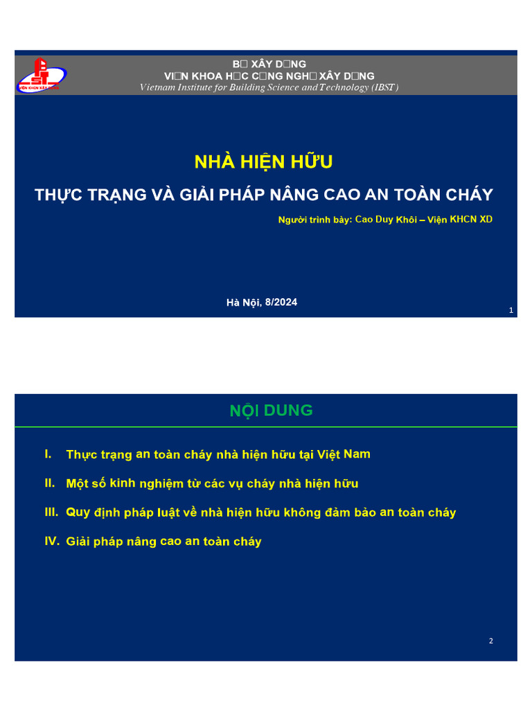 2. Cao Duy Khôi - Nhà Hiện Hữu - Giải Pháp Nâng Cao an Toàn Cháy | PDF ...